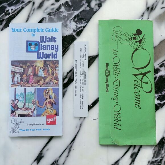 Disney | Other | Vintage Walt Disney World 975 Brochure Guide Booklet W ...